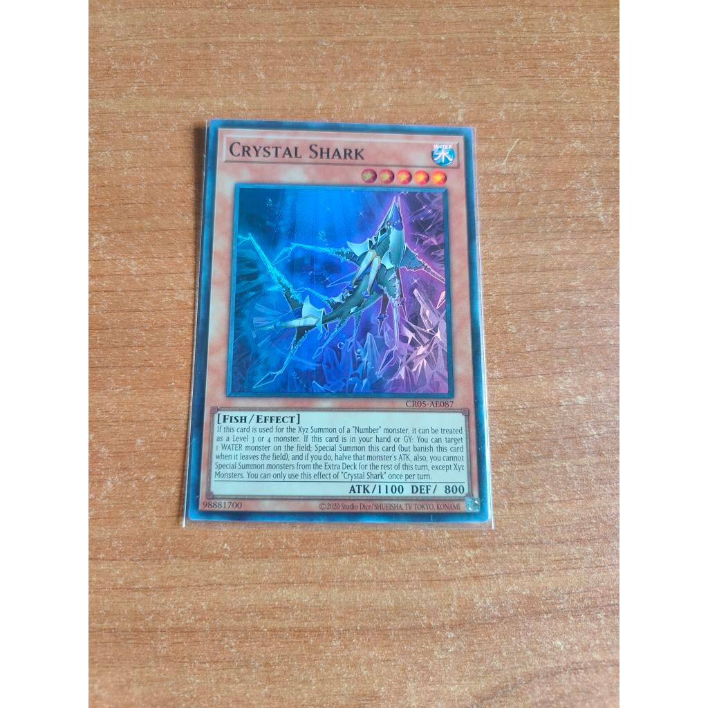 Yugioh: CR05-AE087 Crystal Shark (SR) | Shopee Philippines