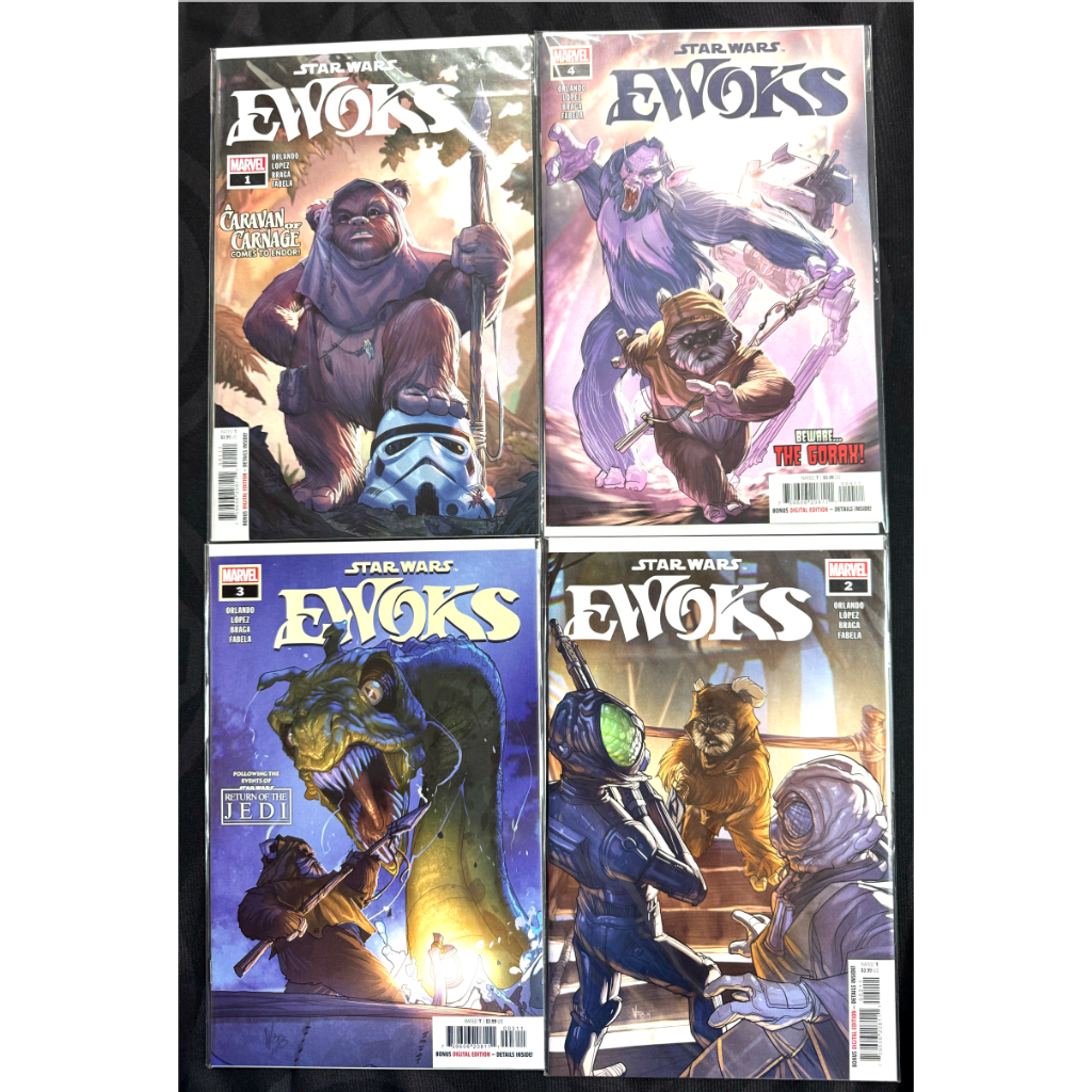 EWOKS - COMPLETE SET of 4 COMICS - MARVEL COMICS - Comic Book ...