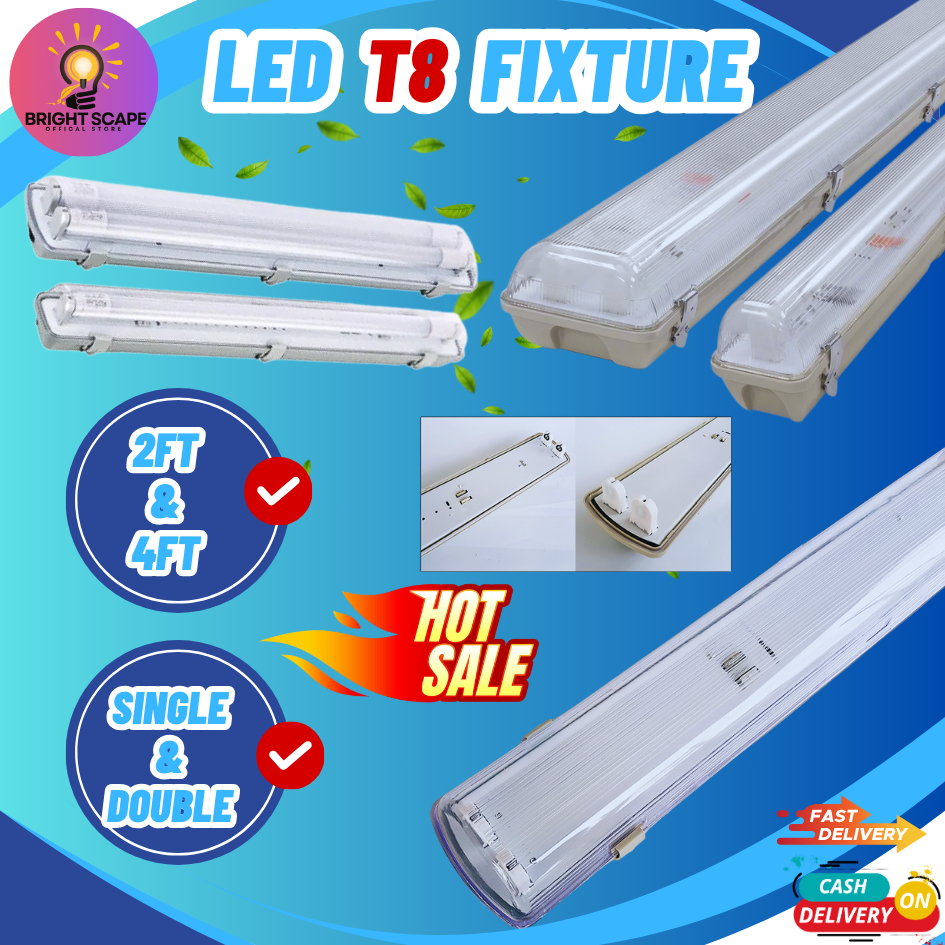 HOT Anti Corrosive/Weatherproof LED T8 Single Circuit Casing For T8 LED ...