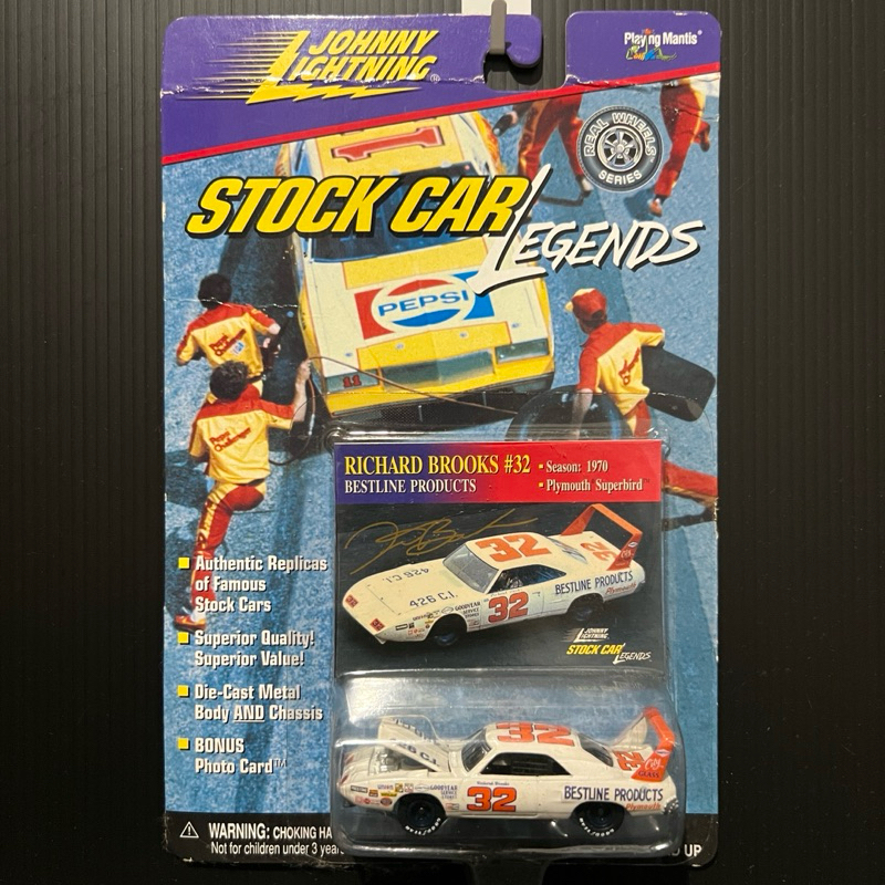 Johnny Lightning 32 Bestline Products Richard Brooks Plymouth Superbird ...