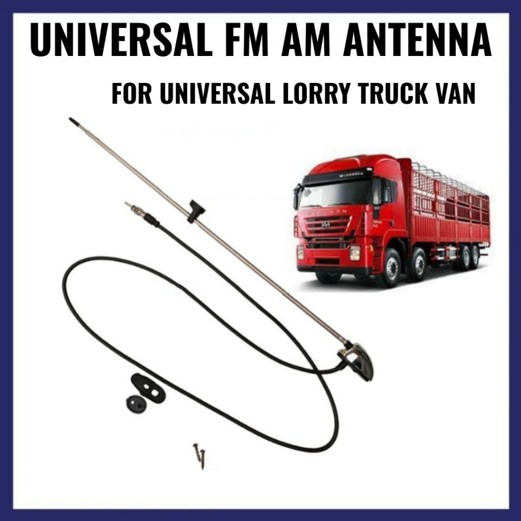Antena Radio AM FM Universal Kereta Lori Van Bas Side Aerial Antenna ...