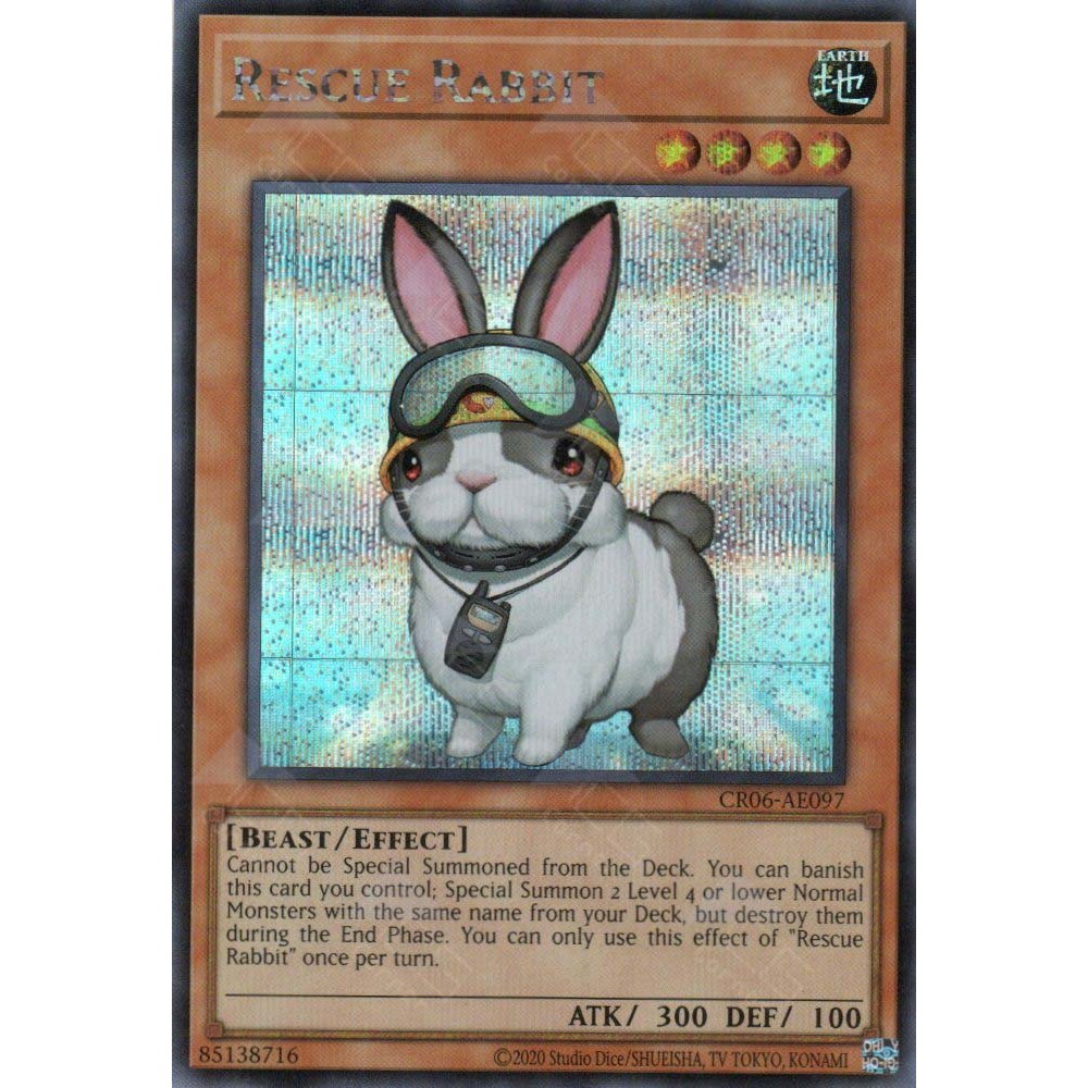 游戏王 CR06-AE097 Yu-Gi-Oh Rescue Rabbit | Shopee Philippines
