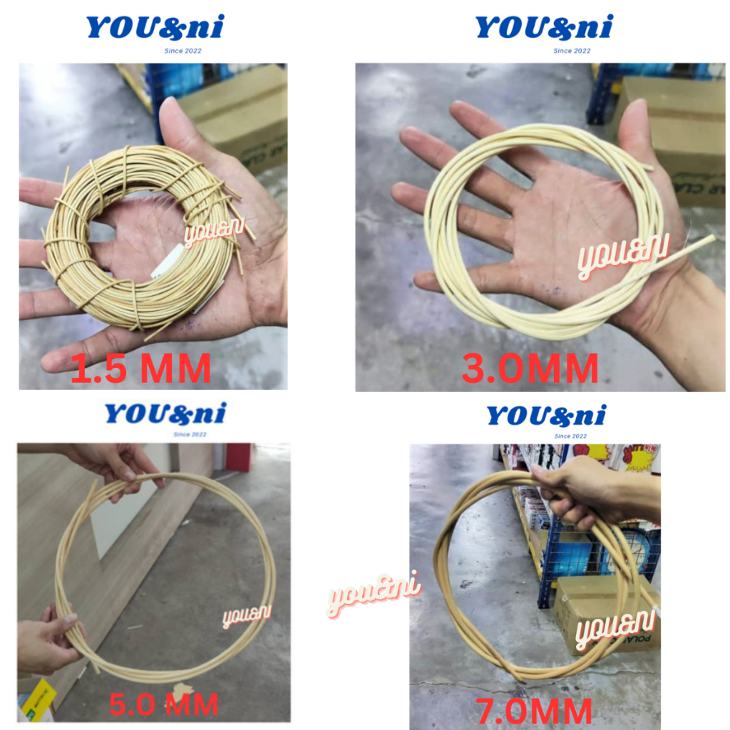 100% Bamboo DIY Rattan Round Core,Rotan Pulur,Rattan Skin Bamboo Strips ...