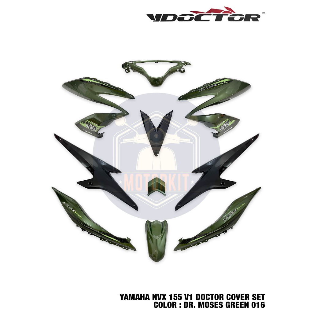YAMAHA NVX 155 V1 AEROX SPECIAL CUSTOM COLOR BARU BODY COVER SET MOSES ...