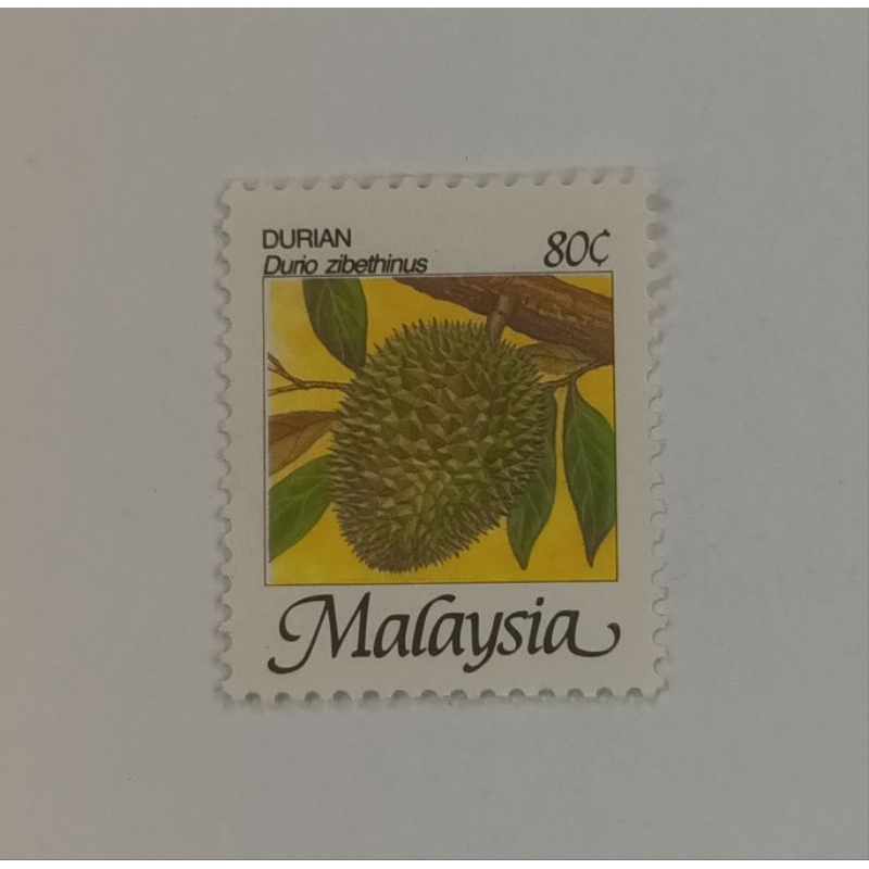 Mint Stamp - Durian 80c National Fruits Series 1986 | Shopee Philippines