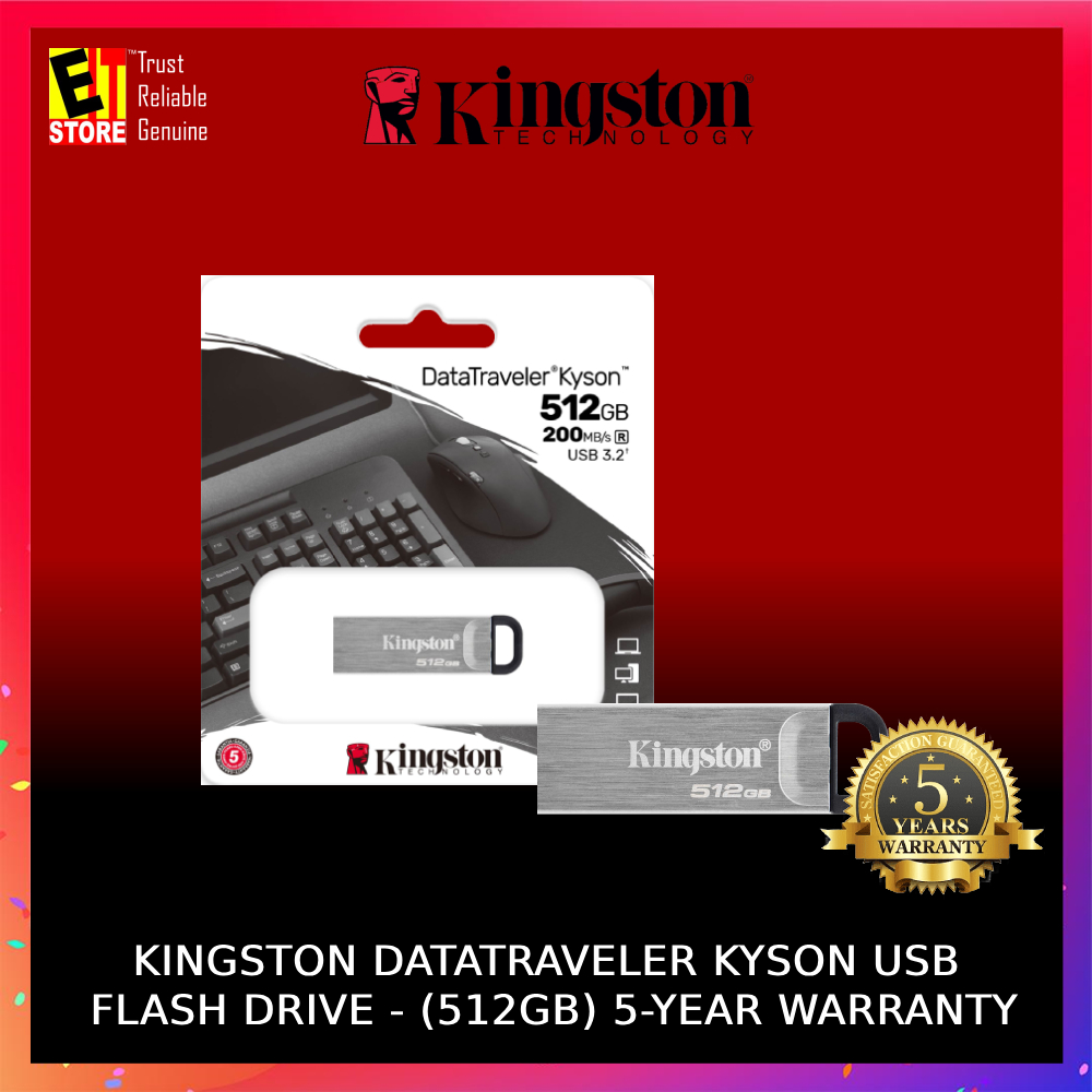 Kingston DataTraveler Kyson USB flash drive - (64GB/128GB/256GB/512GB ...