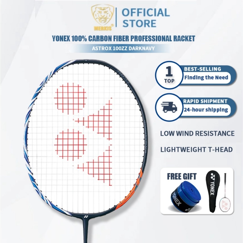 24 SHIP YONEX ASTROX-100ZZ 4U BLUEFull Carbon Single Badminton Racket 28Lbs for professional ...