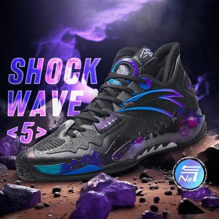 ANTA Men Shock Wave 5 Basketball Shoes 1124B1106-6 -Black (Kasut Bola ...