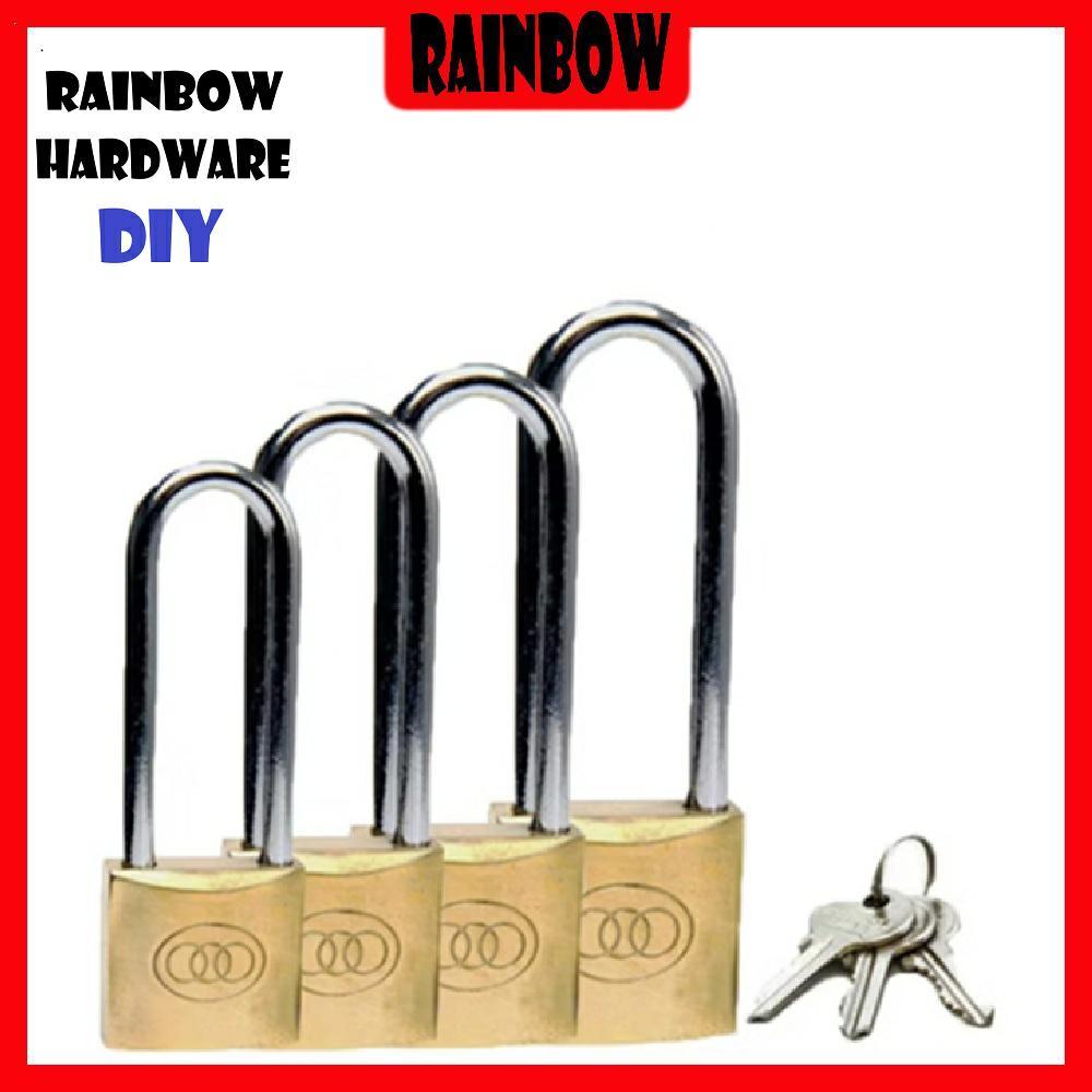 TRI-CIRCLE STANDARD BRASS LONG PADLOCK-32MM/38MM/50MM (Visual Pack ...