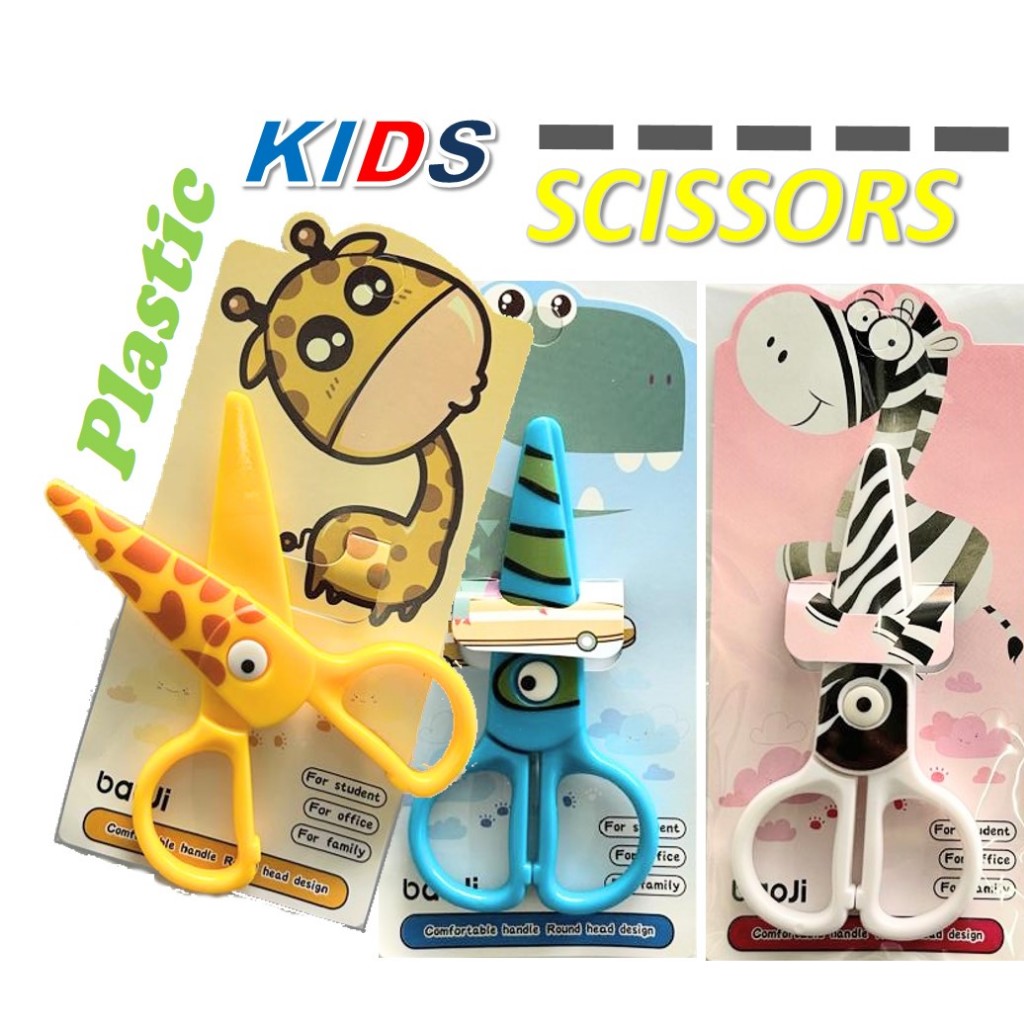 Kids Scissors Safety Scissors Small Plastic Scissors Student Scissor ...
