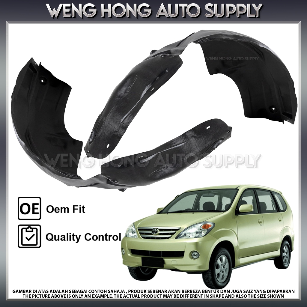 Toyota Avanza F601 F602 1.3 1.5 Front / Rear Fender Cover , Fender ...