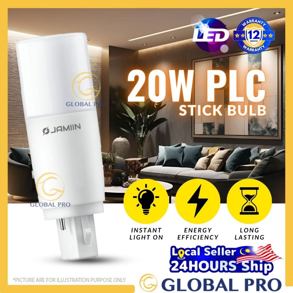 20W PLC LED Stick Bulb Ceiling Light Bulb Mentol Lampu Ruang Tamu ...