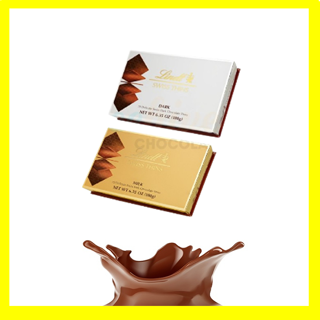 Lindt Swiss Thins [Milk Chocolate/ Dark] 180-200g | Shopee Philippines
