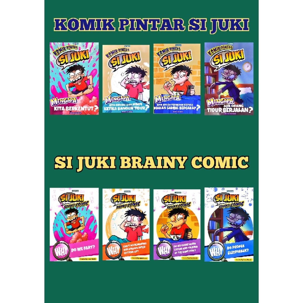 THE JUKI SMART COMICS WHY DO? / THE JUKI BRAINY COMIC WHY? (PIONICON) | Shopee Philippines