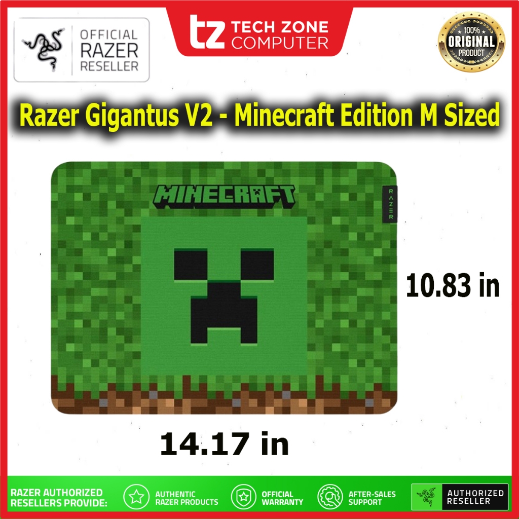 Razer Gigantus V2 - Minecraft Edition - M Size(Thick Rubber Foam ...