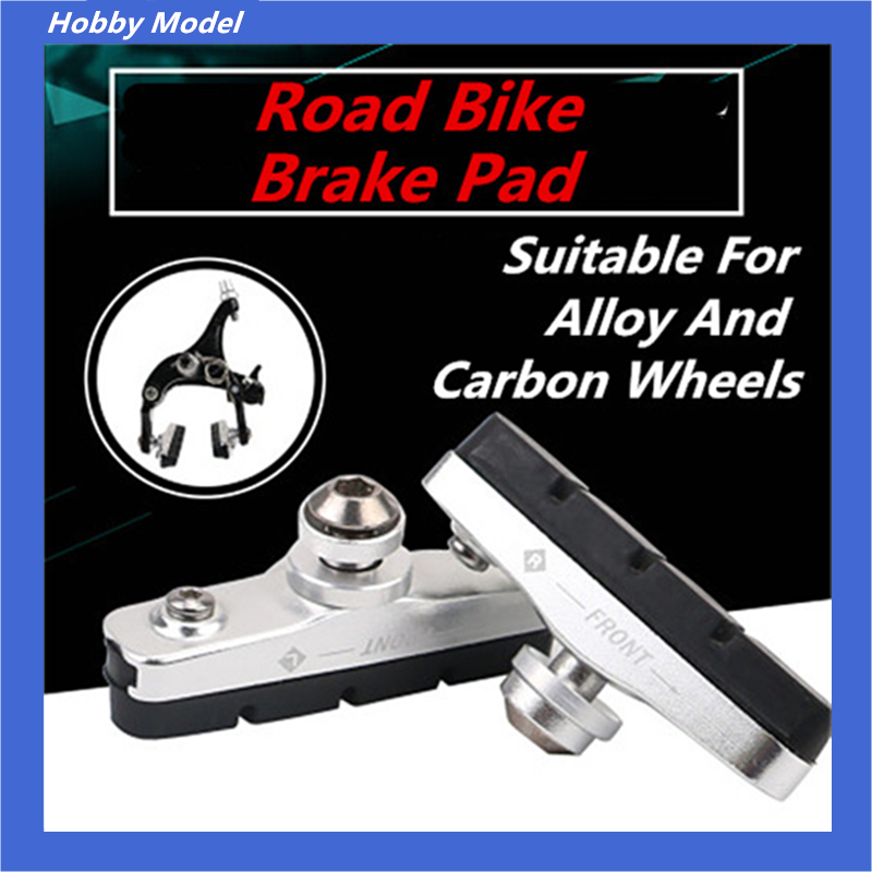 Letoo 55mm Road Bicycle Cycling Bike Brake Pads Blocks For Alloy ...