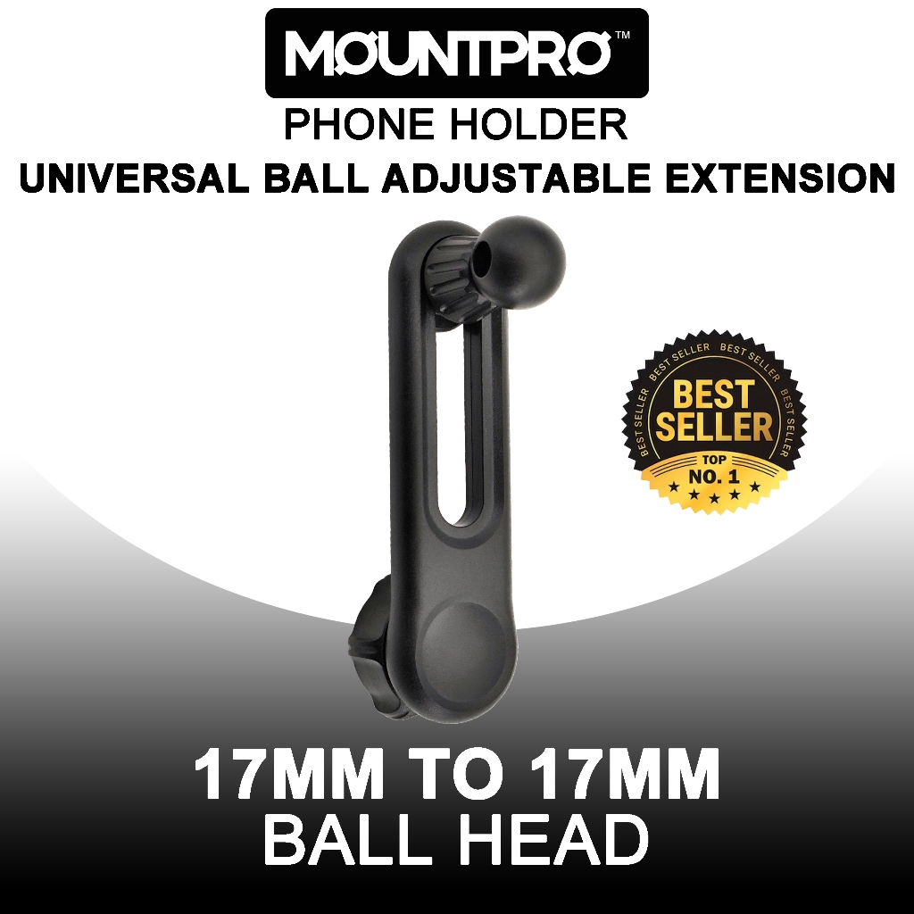 MOUNTPROTM Universal Phone Holder Ball Adjustable Extension (Ball Head ...