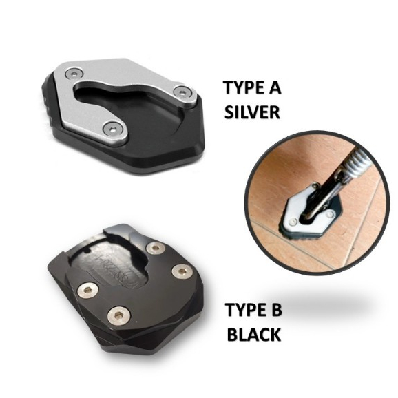 SIDE STAND EXTENSION BIG FOOT PAD SUPPORT PLATE ALLOY XMAX V1 V2 V3 ...