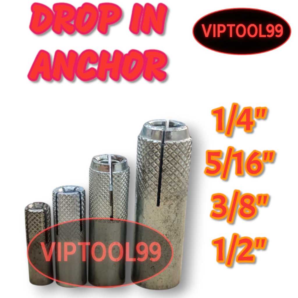 304 Drop In Anchor Wall Plug Wall Plug Galvanized Inner Bolt Sleeve ...