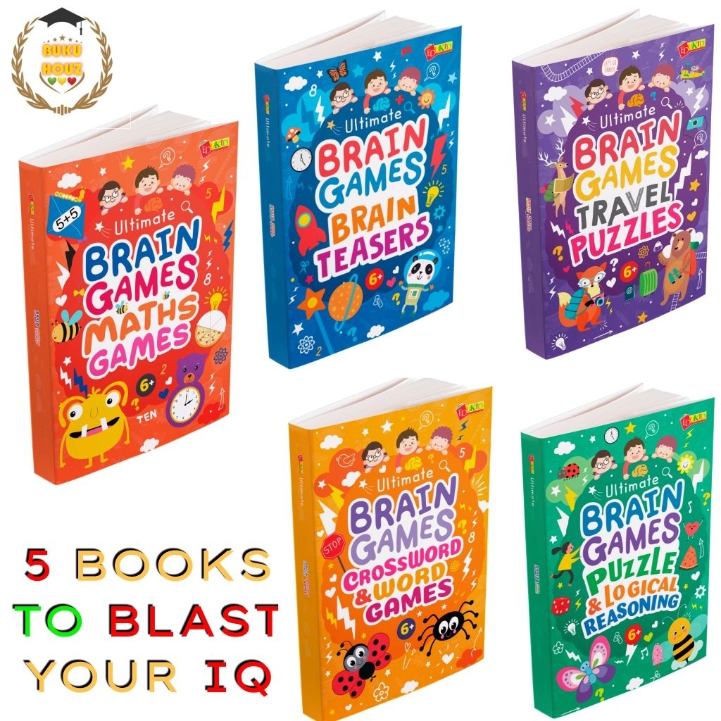 Ultimate Brain Games for Children–5 Books of Mathematics, Puzzles ...