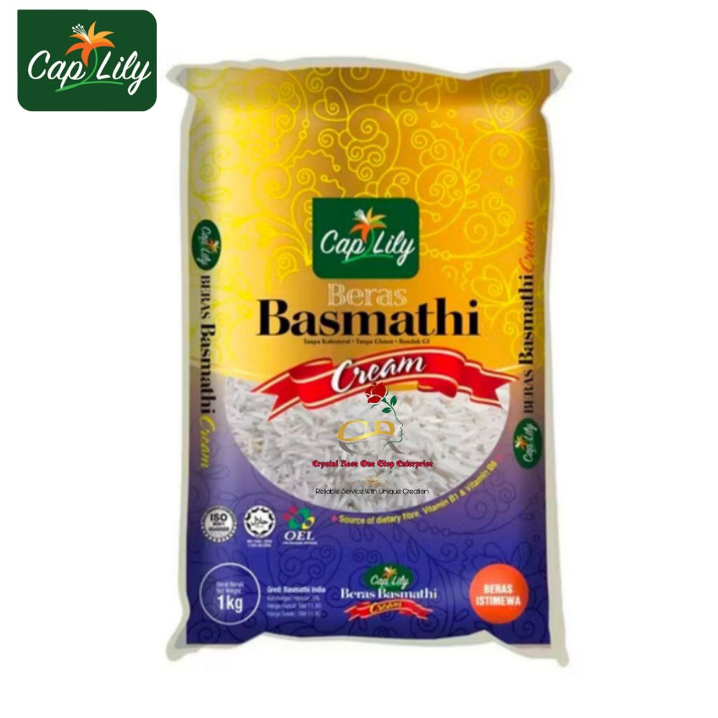 Cap Lily Cream Basmathi Rice (1 Kg) | Shopee Philippines
