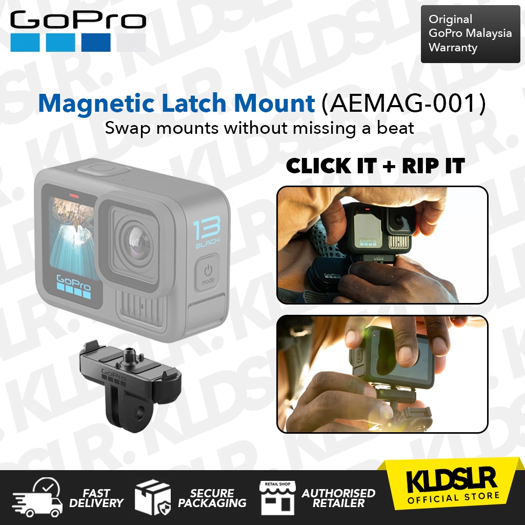 [NEW LAUNCH] GoPro HERO 13 Magnetic Latch Mount HERO AEMAG-001 | Shopee ...