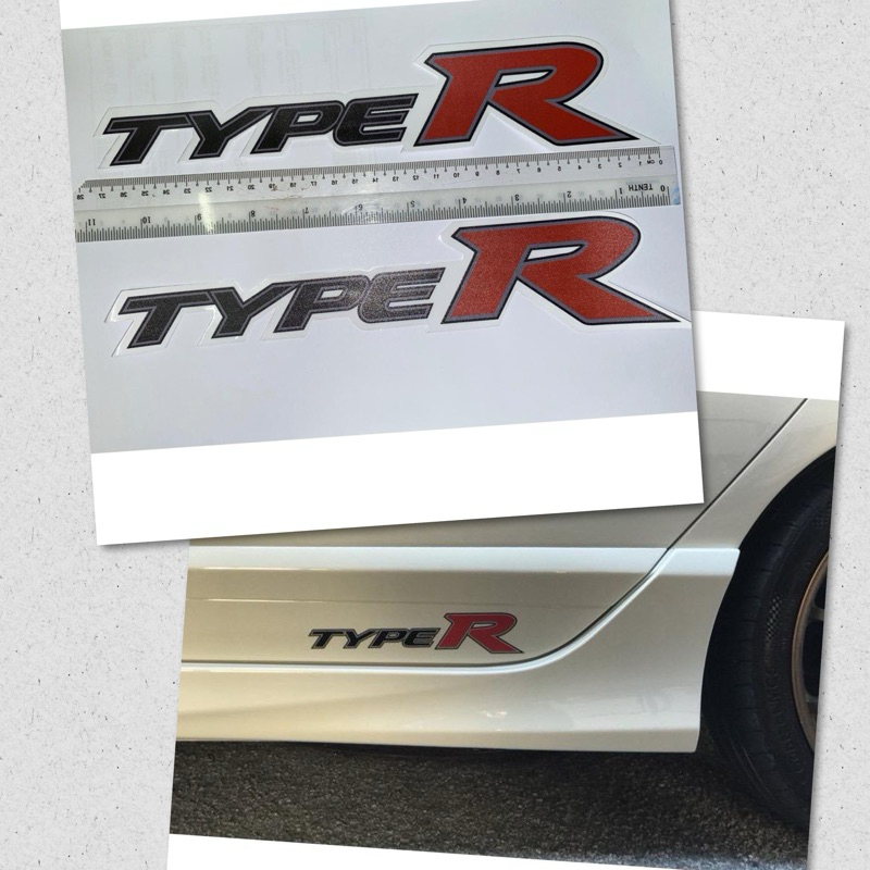 Sticker type r Honda civic fd Type R typeR pintu kiri kanan Honda civic ...