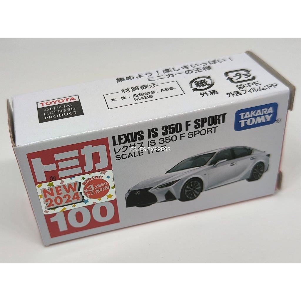 TOMY TOMICA 100 [LEXUS IS 350 F SPORT] 2024 NEW CAR STICKER OPENED BOX ...