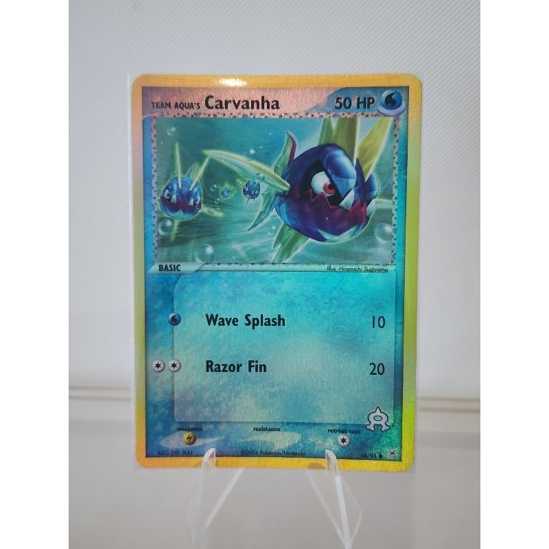 2004 Team Aqua's Carvanha Card (Reverse Holo) | Shopee Philippines