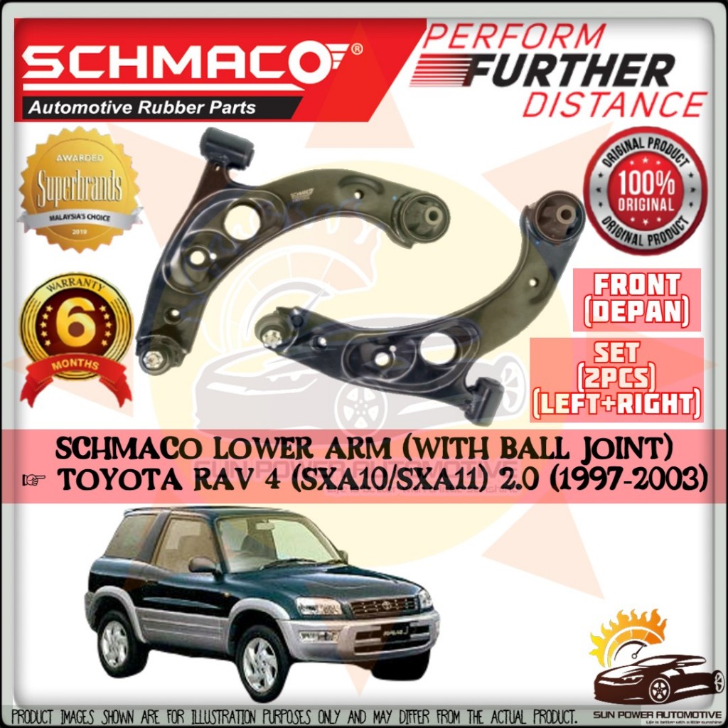 Toyota RAV 4 RAV4 XA10 SXA10 SXA11 2.0 (1997-2003) SCHMACO LOWER ARM ...