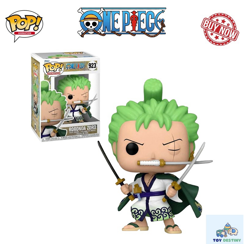 Funko Pop Animation One Piece Roronoa Zoro Number 923 Collectible Vinyl ...