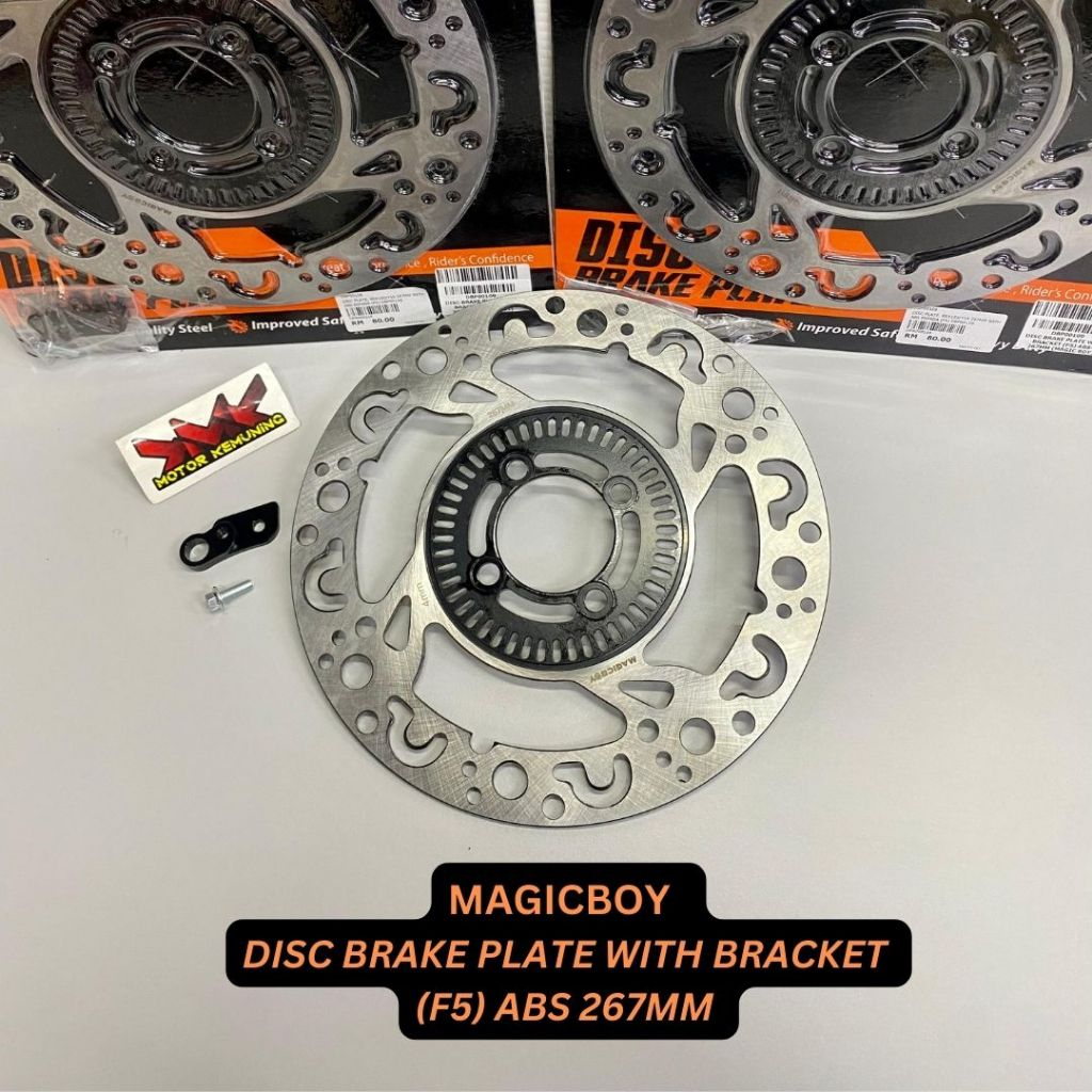 MAGICBOY DISC BRAKE PLATE WITH BRACKET (F5) ABS-267MM MAGIC BOY Y16ZR ...