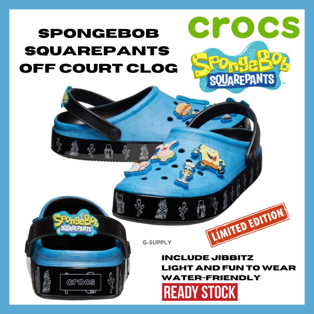 ( EXCLUSIVE ) CROCS Spongebob Squarepants Off Court Clog include ...