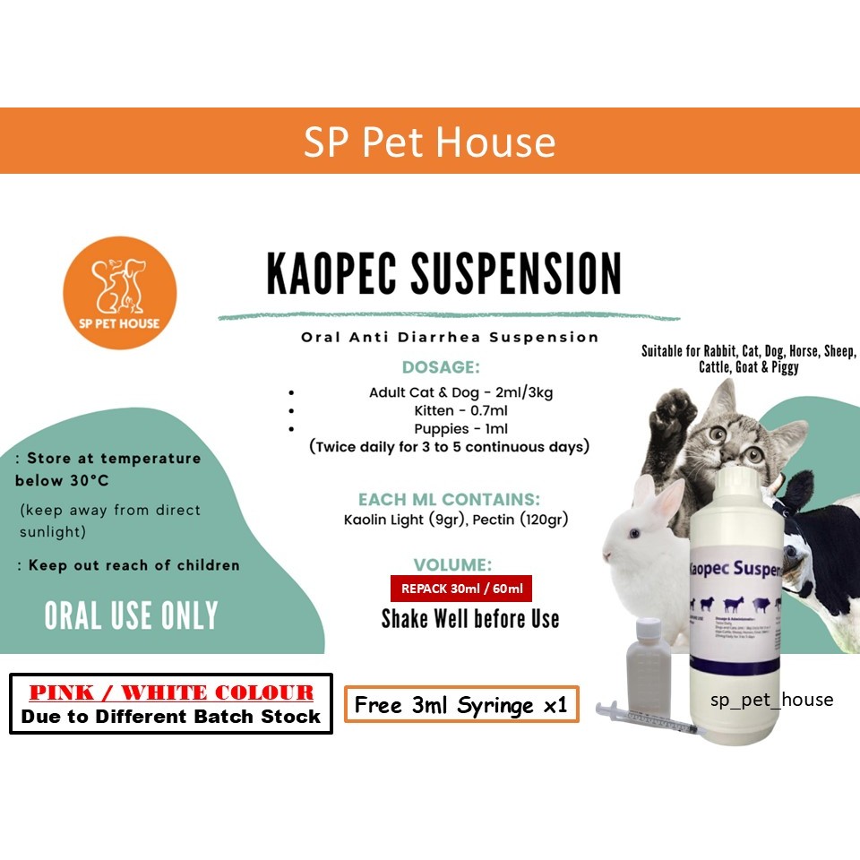 *REPACK* Kaopec Suspension Ubat Cirit Birit Kucing Arnab Anjing (Free ...