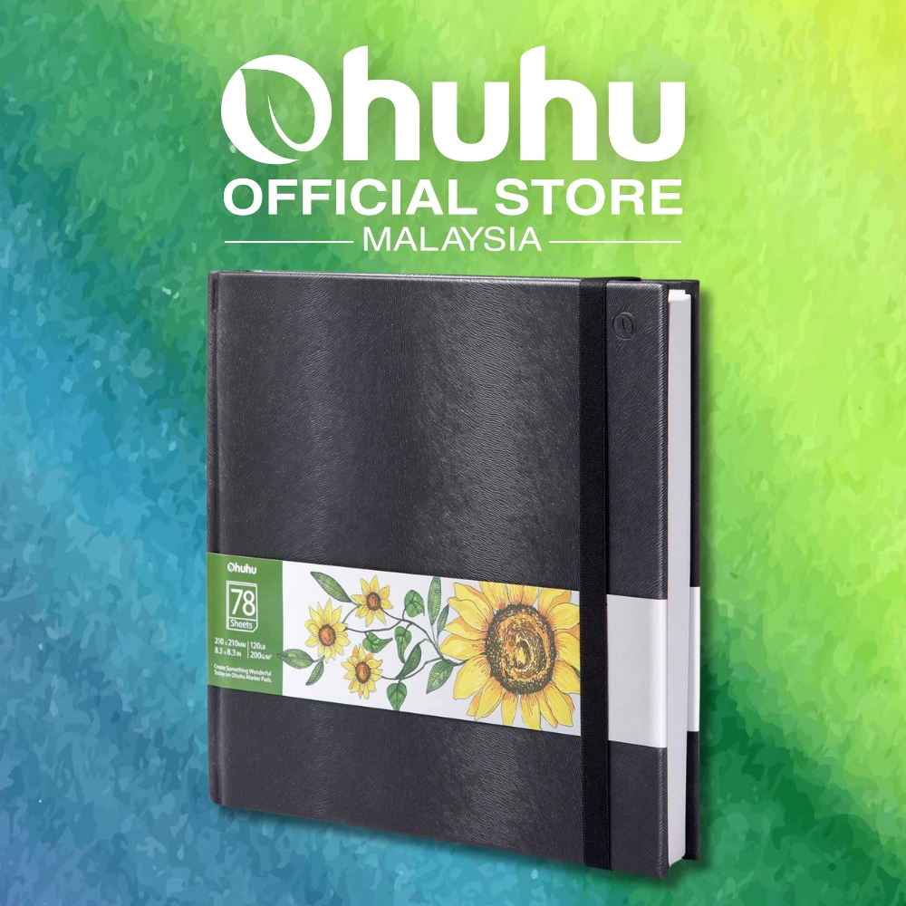 Ohuhu Marker Pads Art Hardcover Sketchbook (120 LB/200 GSM) Sketching ...
