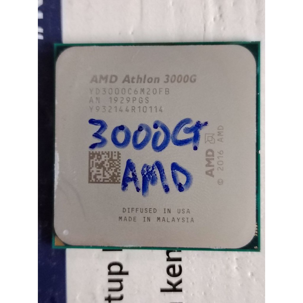 AMD Athlon 3000G 3.5 GHz AM4 Processor (2-Cores/4Threads) Integrated ...