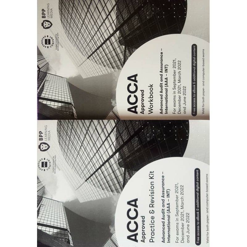 Acca Advanced Audit & Assurance Workbook (till 2022) | Shopee Philippines