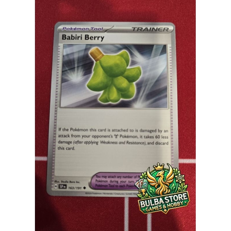 Babiri Berry 163/191 Surging Sparks SV08 Pokémon TCG Card Game Scarlet ...