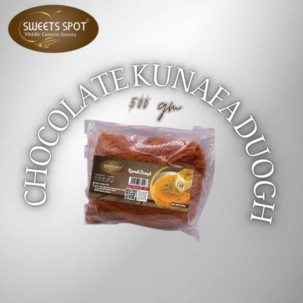 Chocolate Fresh Kunafa Dough (500g) - Coklat Kunafa Dough - Chocolate ...