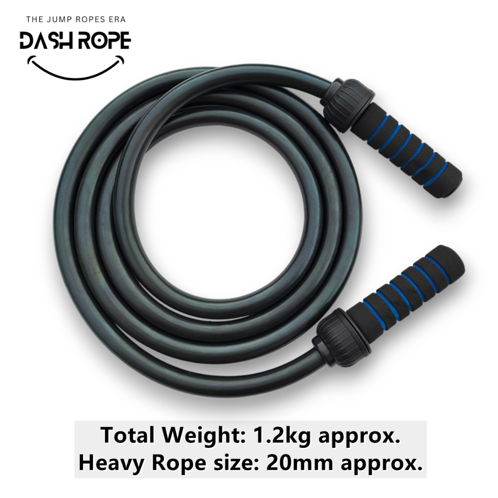 DASHROPE 1.2kg Heavy Jump Rope Weighted Muaythai Tali Lompat Berat ...