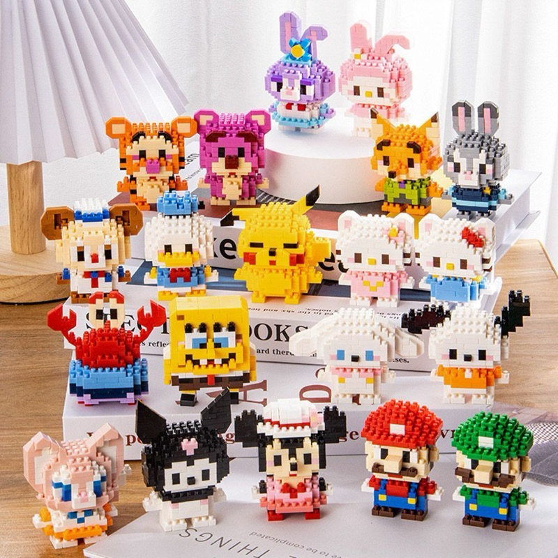 Building Block BRICKS Cute Cartoon Series Nano Block Mini Block ...