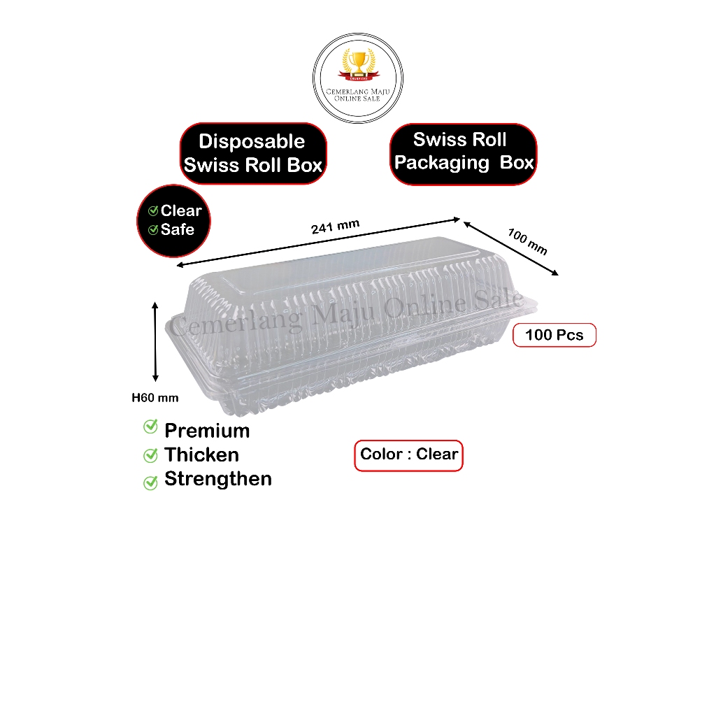 Disposable Plastic Swiss Roll Box>Disposable Plastic Swiss Roll Box ...