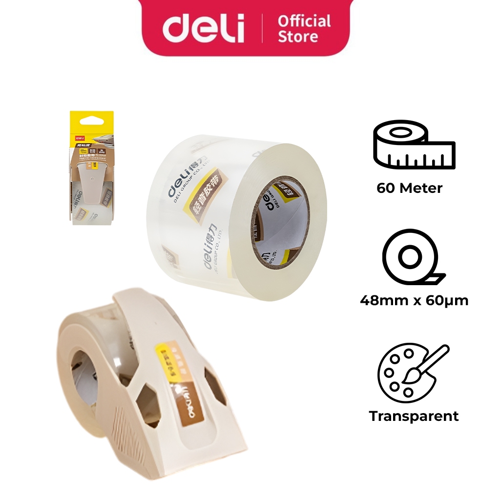 Deli Tape Packing Tape (48mm*40m*60μm) 30040 | Shopee Philippines