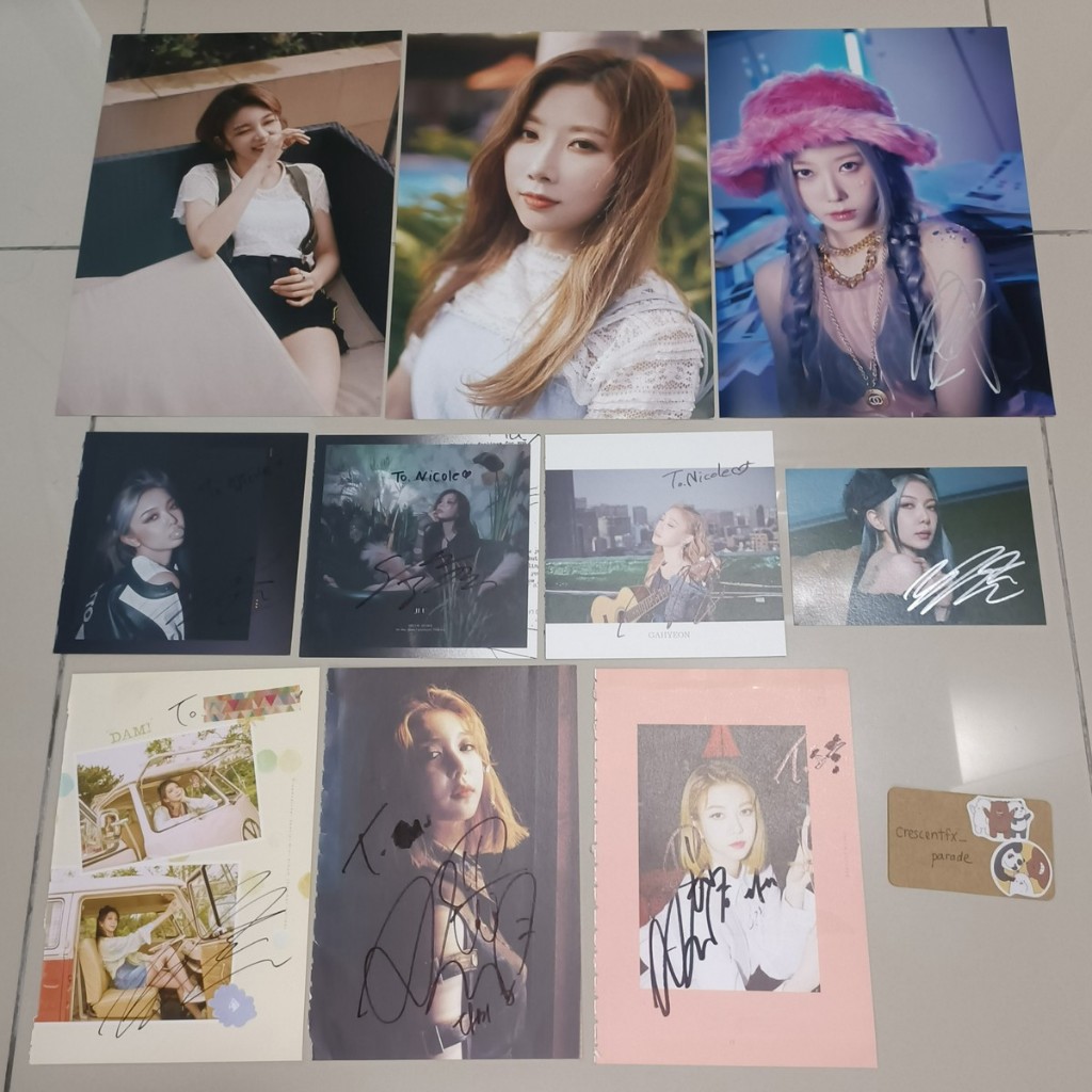 DREAMCATCHER MMT 1ST PHOTOBOOK POSTER WHOOP JAPAN SIGNED POSTCARD ...