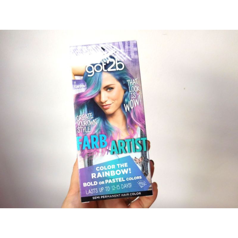 Schwarzkopff Got2B Rainbow Aqua Semi Permanent Hair Dye Colour | Shopee ...
