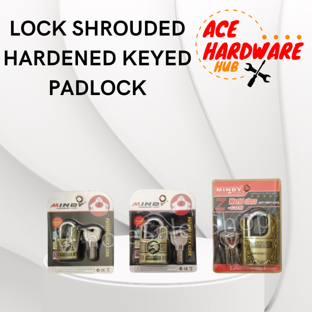 MINDY ANTI-THEFT LOCK HEAVY DUTY LOCK SHROUDED HARDENED KEYED PADLOCK ...