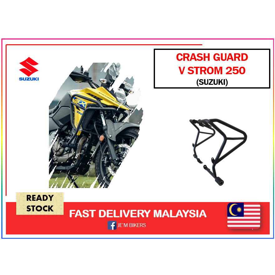 CRASH GUARD V STROM 250 TYPE 3 DESIGN ALL MODEL | Shopee Philippines