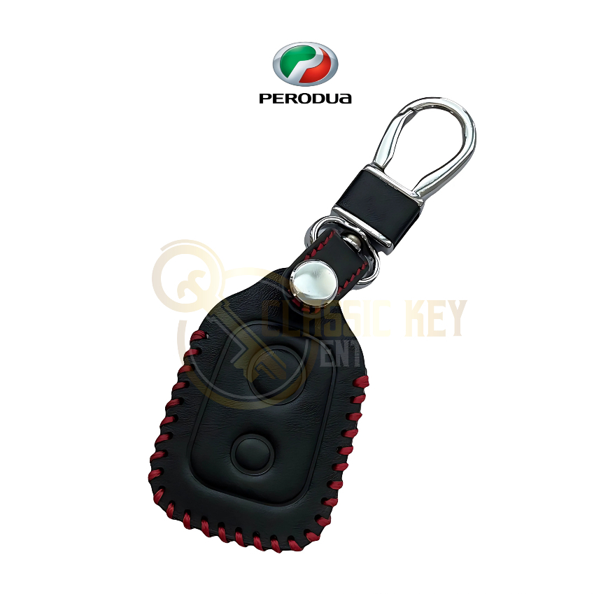 Perodua Remote Leather Car Key Cover Case Myvi Alza Viva Kancil Kenari ...