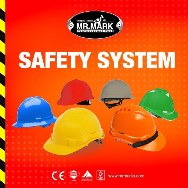 MR MARK SAFETY HELMET WITH SLIDE LOCK (SIRIM) | Shopee Philippines
