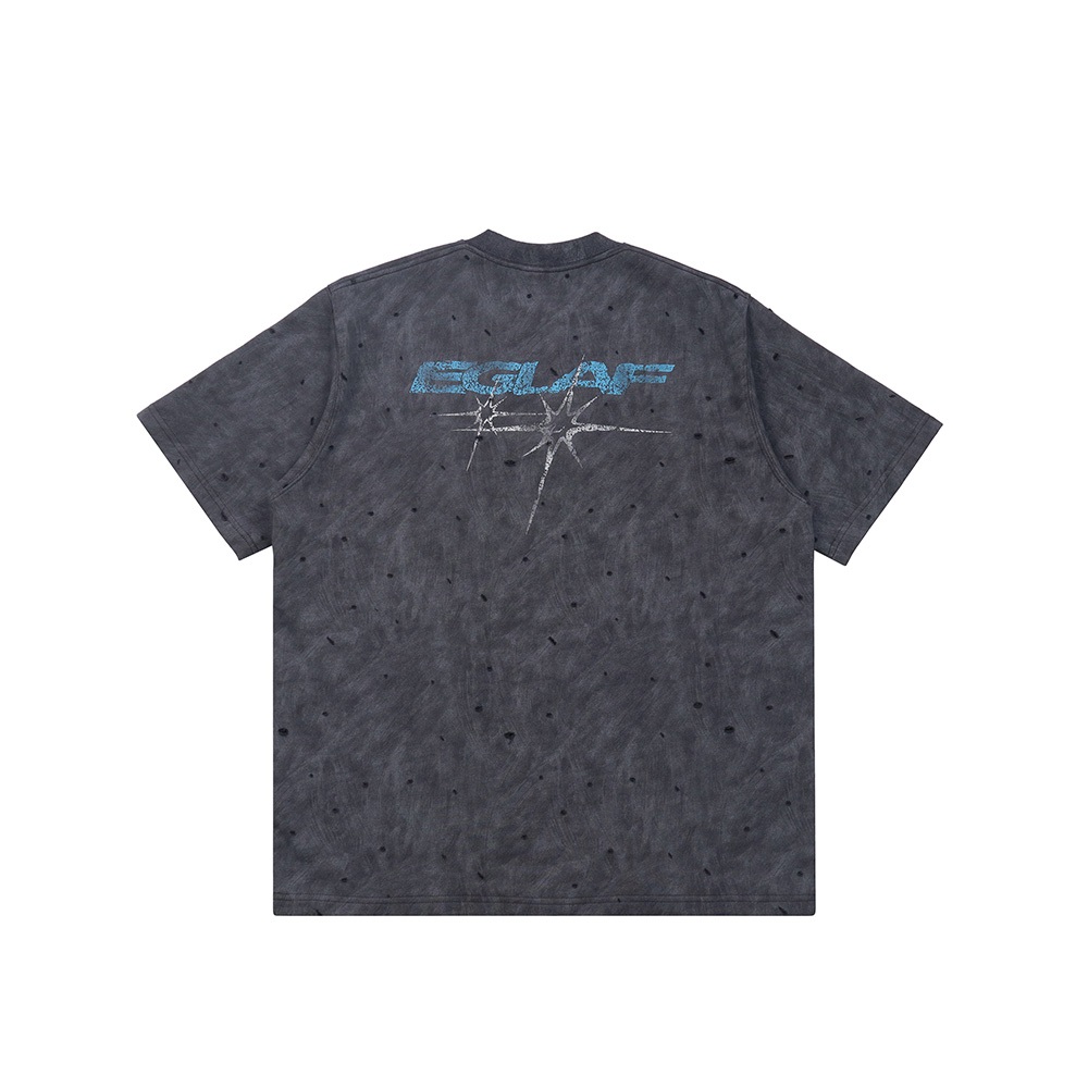 EGLAF Stars Print Tee (Light Grey) | Shopee Philippines